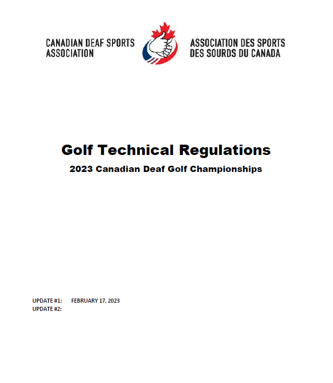 2023 Canadian Deaf Golf Championships - CDSA